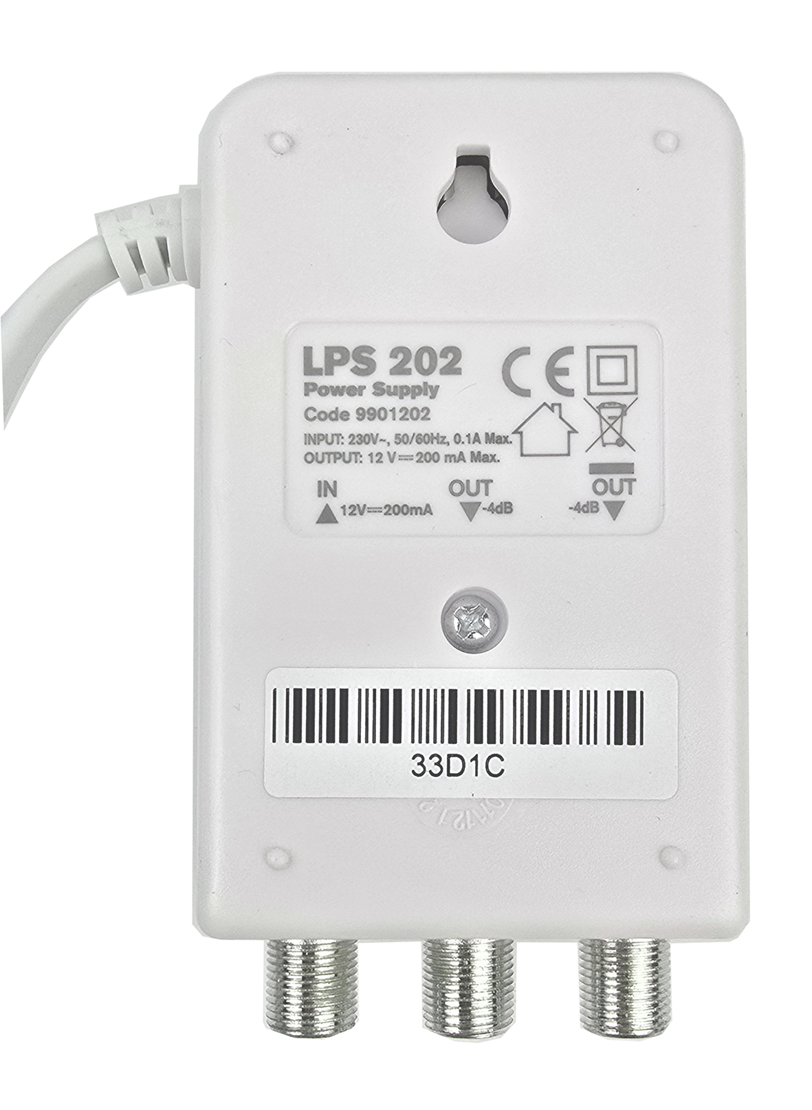 Zasilacz LPS202 Fte 200mA 12Vdc rozdzielacz 1/2